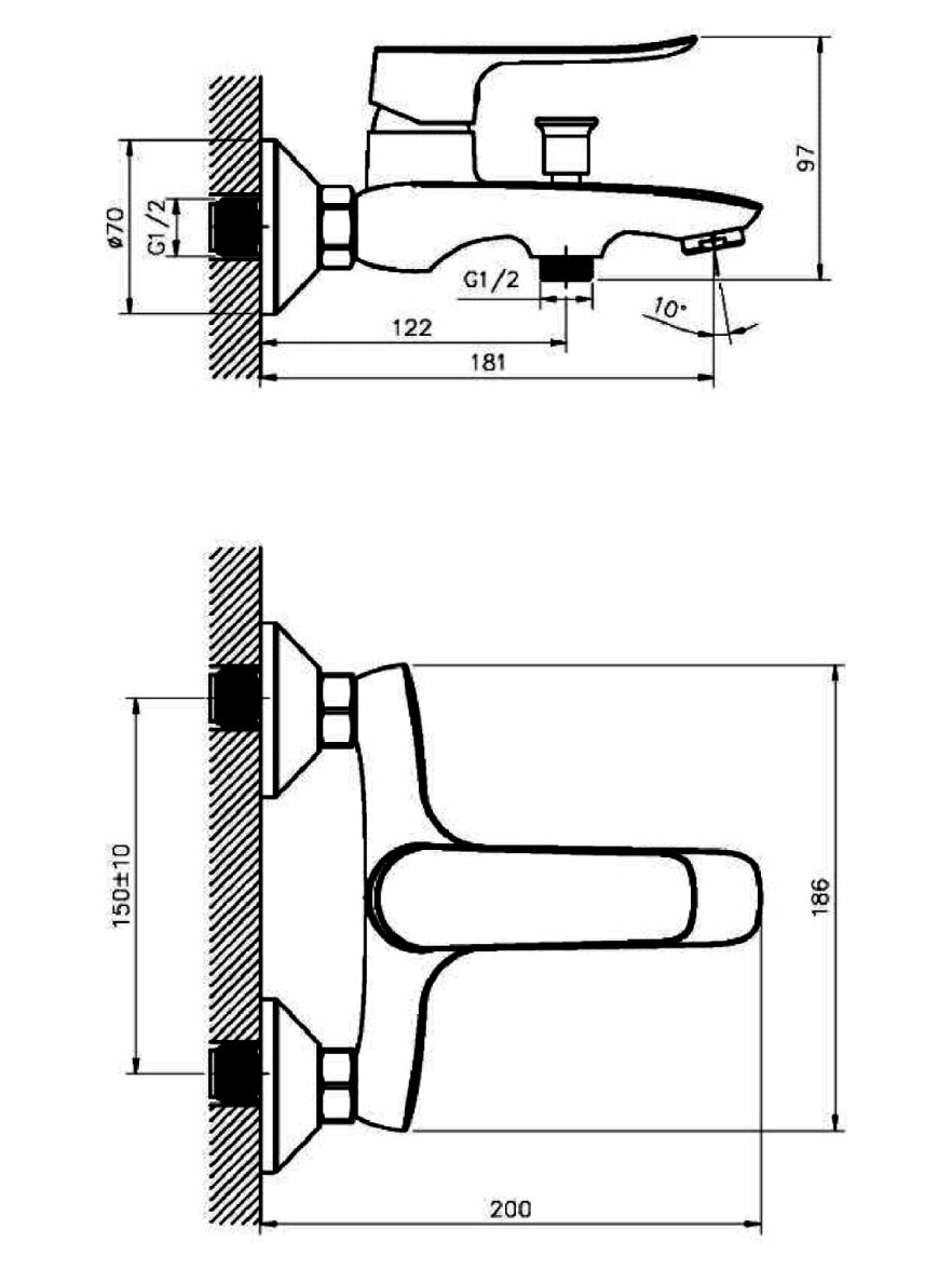 Смеситель Agger Nice A2510000 — фото 1