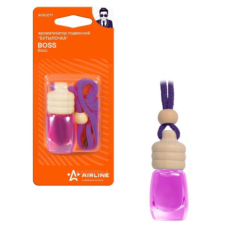 Ароматизатор подвесной Бутылочка Boss (AFBU077) AIRLINE AFBU077