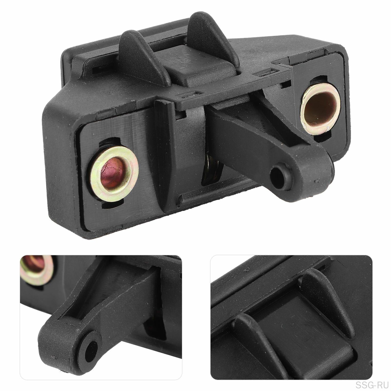 Замок багажника с приводом 7700838546 7700791731 черного цвета из ABS для Renault Clio 2, Kangoo, Megane I, Scenic I, Dacia Logan I, II, Sandero I, II, 1 шт.