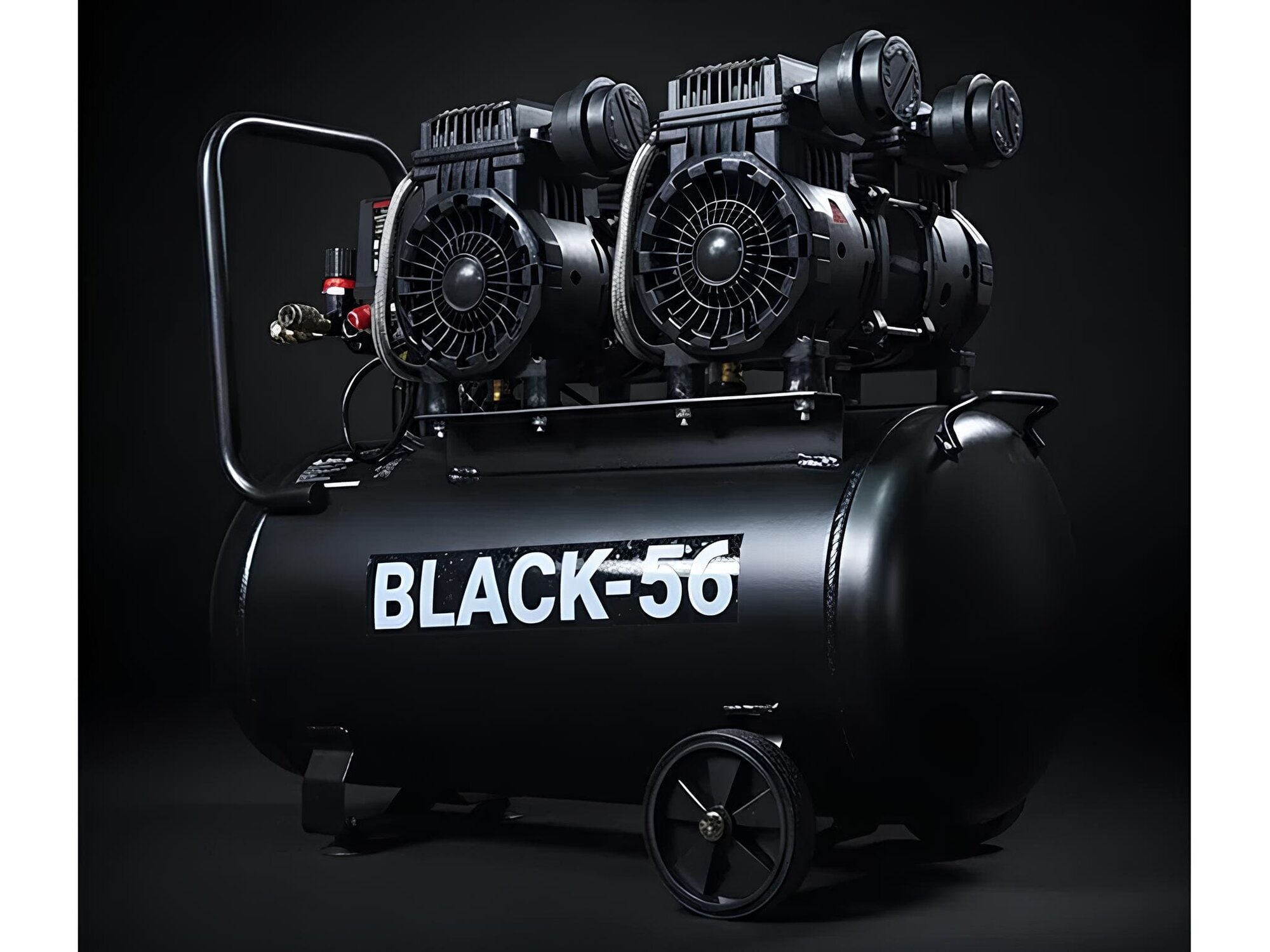 Компрессор безмасляный Prokress Power Black-56 (3 кВт, 600 л/мин, 50 л)