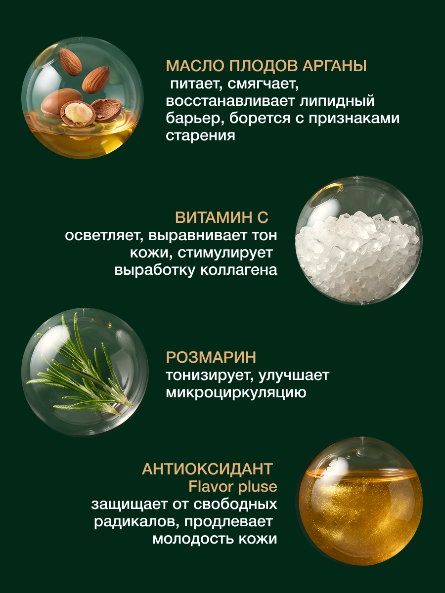 Косметическое масло Арганы натуральное для увлажнения кожи, 30 мл — фото 1