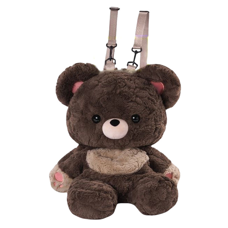 Рюкзак унисекс YANGWAWAHEXIAOXIONGTIAOWU Brown Bear Large Backpack 40*45CM