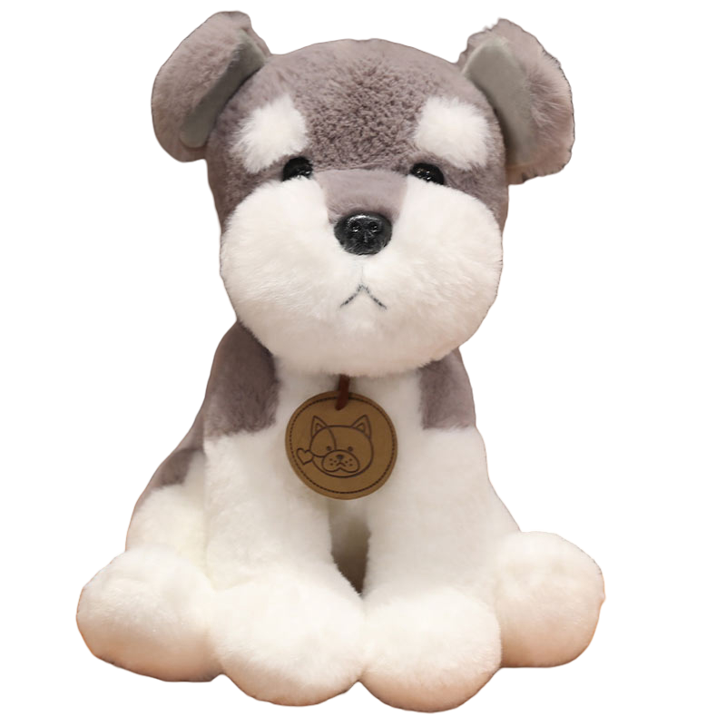 Плюшевая игрушка унисекс OU DI PIG Мультяшная милая игрушка-антистресс, 25CM EU, Snow Schnauzer
