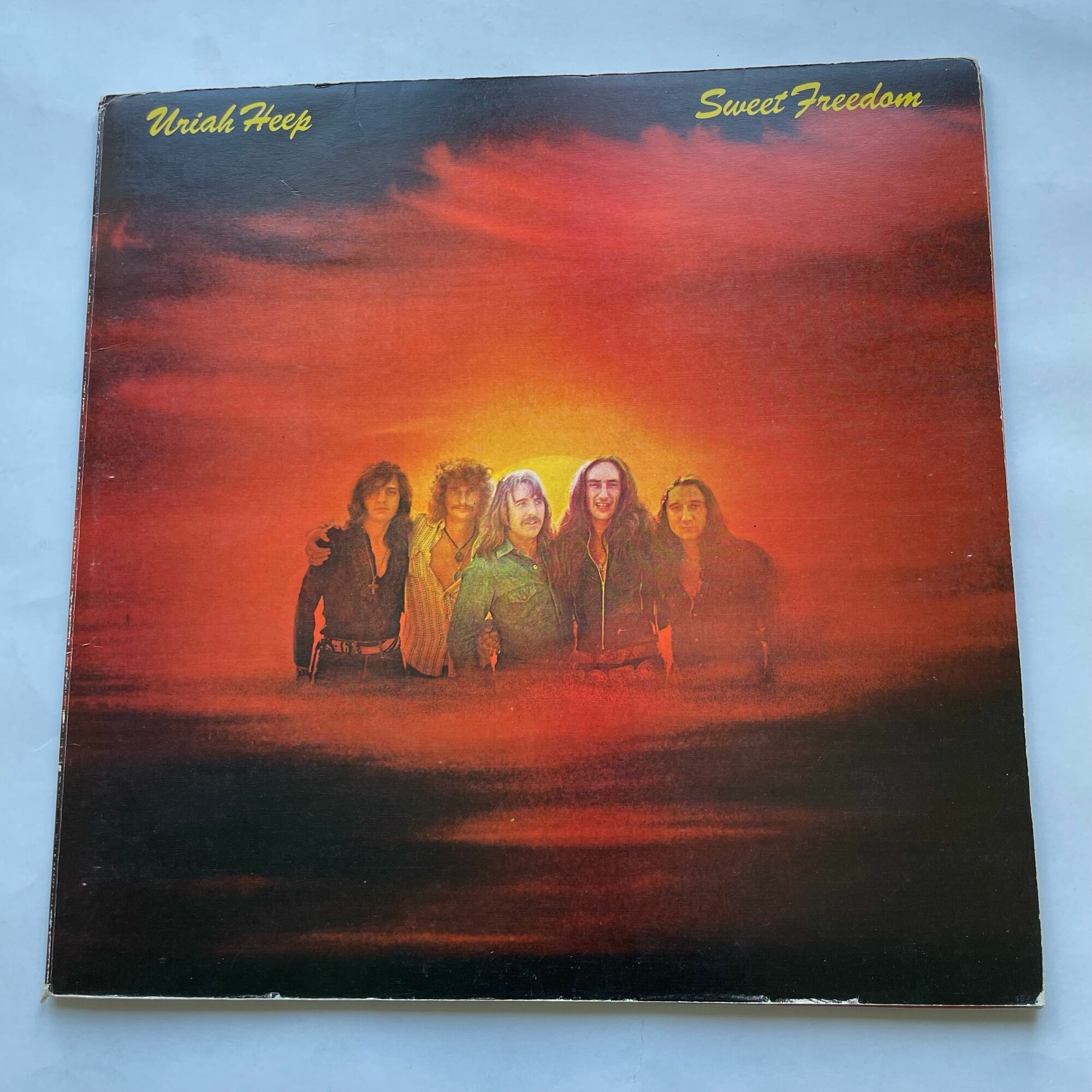 Винтажная виниловая пластинка LP Uriah Heep Sweet Freedom (Англия 1973) Island Records