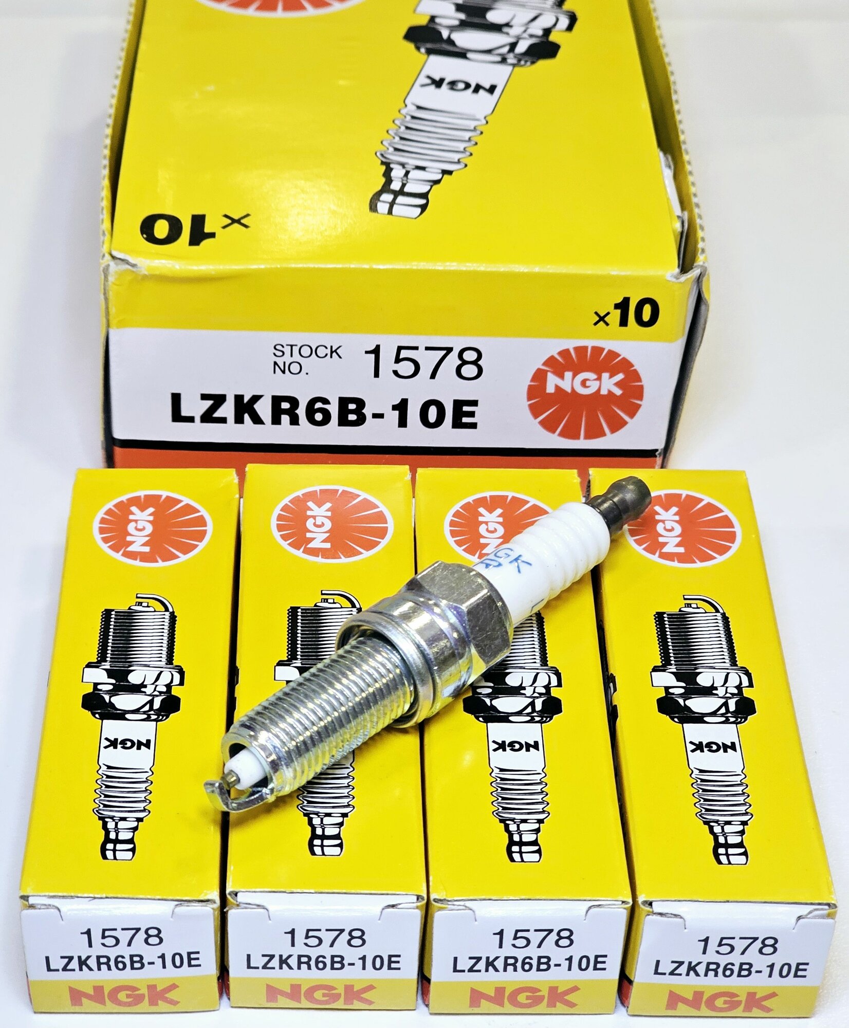 LZKR6B10E Свечи зажигания (4 шт) HYUNDAI Elantra (06-) / Ceed, Cerato (06-) / Creta 1.6 (NGK)