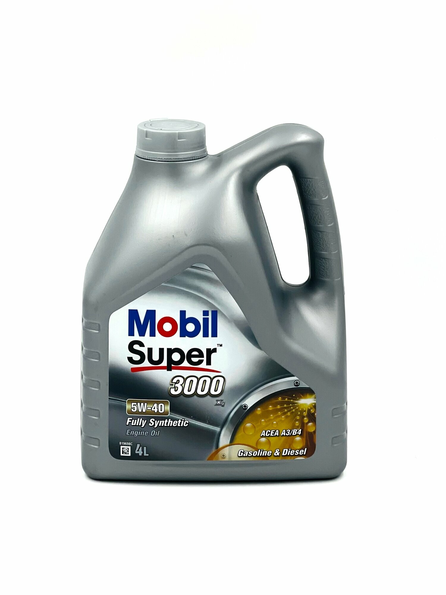 Масло моторное Mobil Super 3000 5W-40, синтетическое, 4 литра
