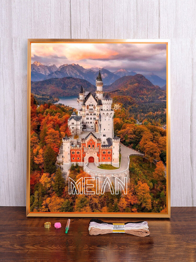 MEIAN Набор для вышивания,30x40CM,11CT,40 цветов