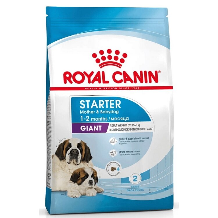 Royal Canin Giant Starter / Сухой корм Роял Канин Джайнт Стартер для Щенков Гигантских пород в возрасте до 2 месяцев фас. 4 кг