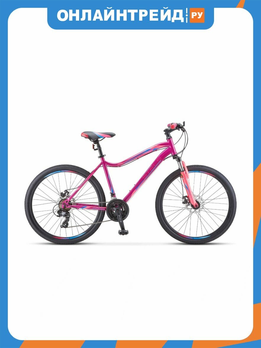Женский велосипед Stels 26" Miss 5000 MD (рама 18) V020 Фиолетовый/розовый