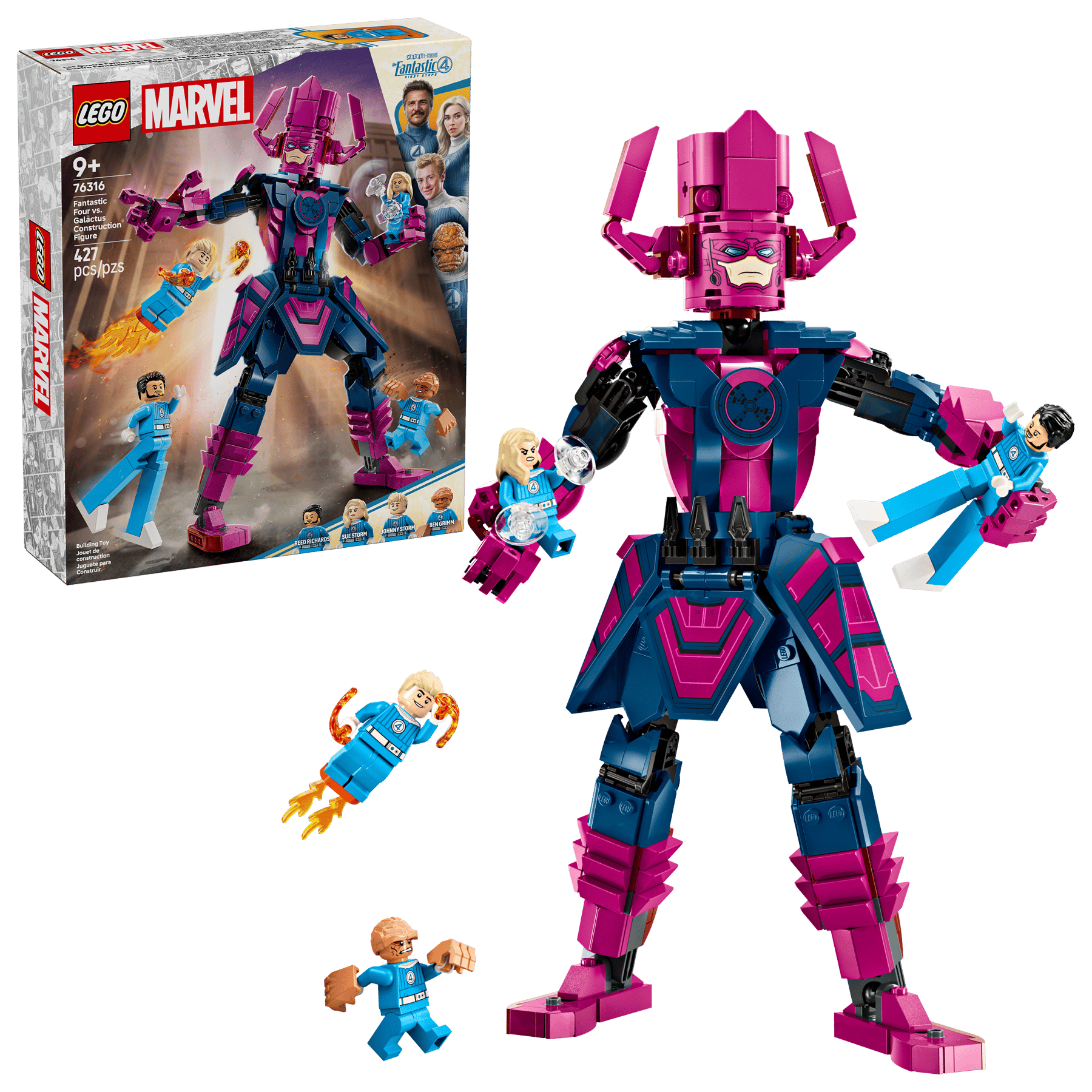 Конструктор LEGO SUPER HEROES 76316(i)," Галактус против Фантастической четвёрки, 427 деталей