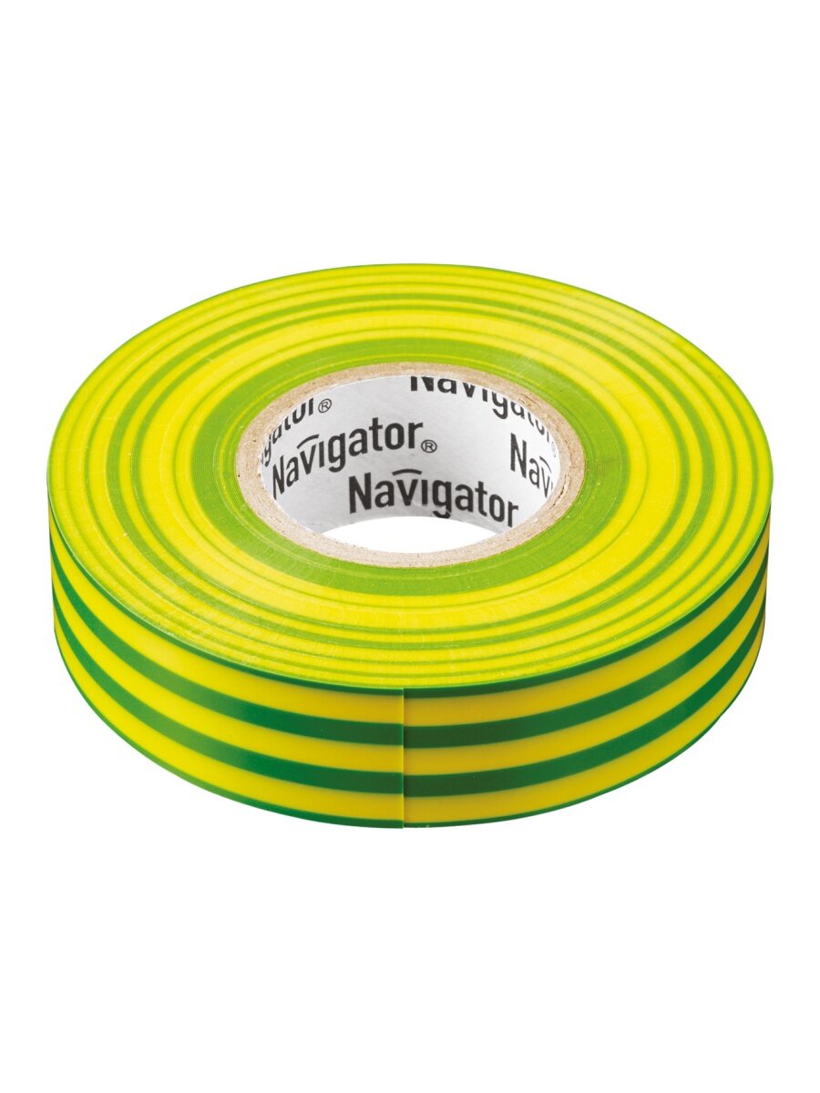 Изолента ПВХ 15мм (рул.20м) жел/зел. NIT-B15-20/YG Navigator 71108