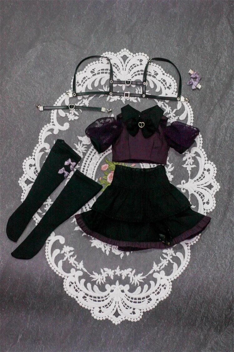 Комплект одежды для куклы BJD 1/4, фиолетовый