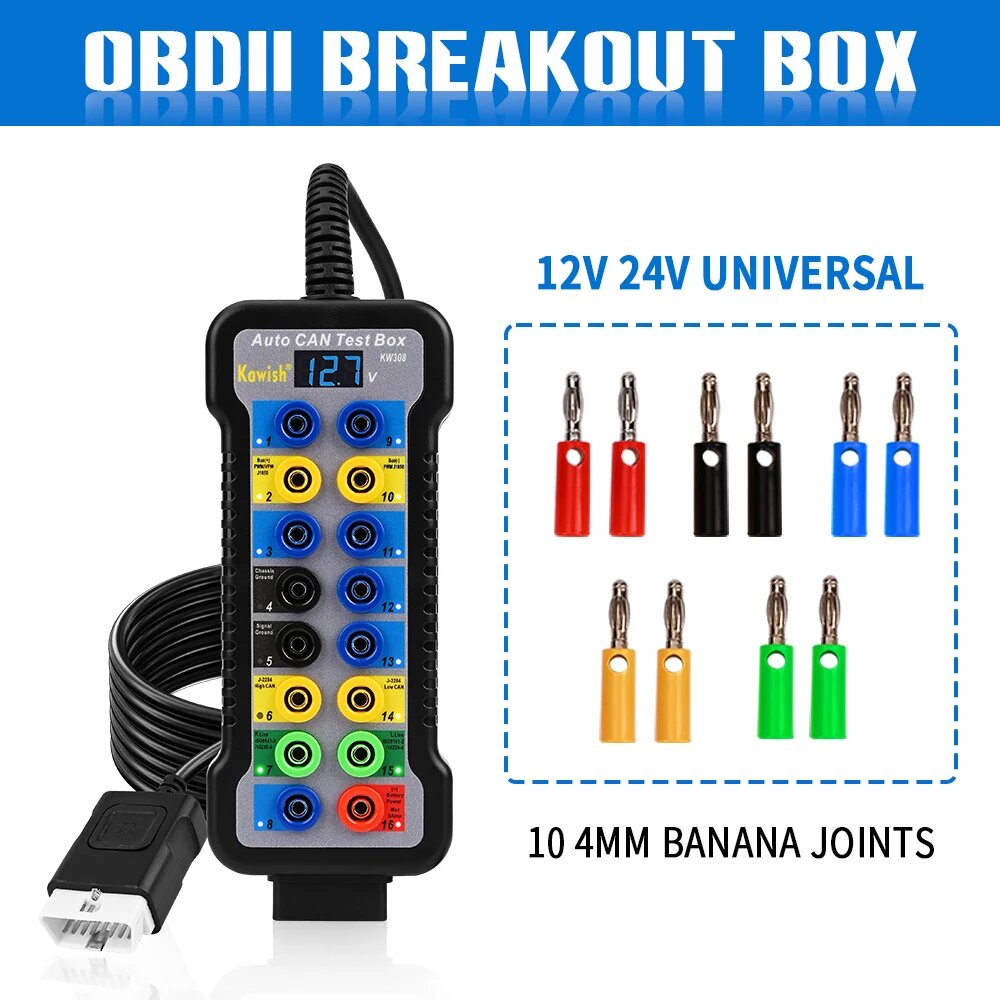 Диагностический Инструмент OBDII 2026: Блок-адаптер OBD С Детектором Протоколов И Интерфейсом Для Мониторинга Автомобилей
