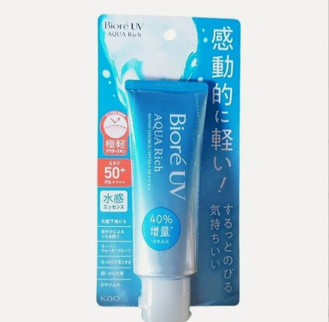 Солнцезащитный крем-мусс для лица Biore UV Aqua Rich Watery Essence SPF50+ PA++++