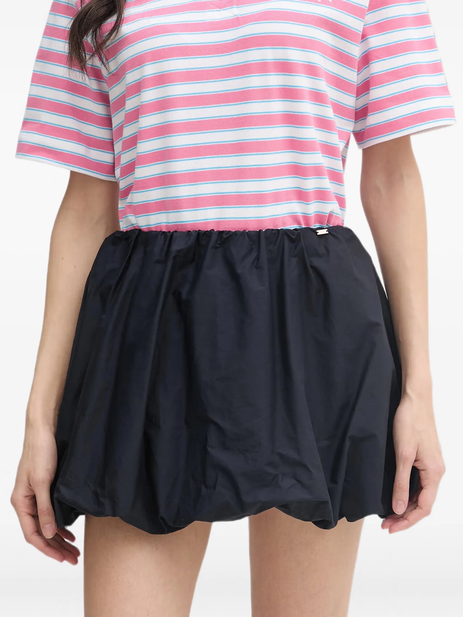 Юбка GAUDI Elasticated bubble-hem skirt, размер 42, Синий принт