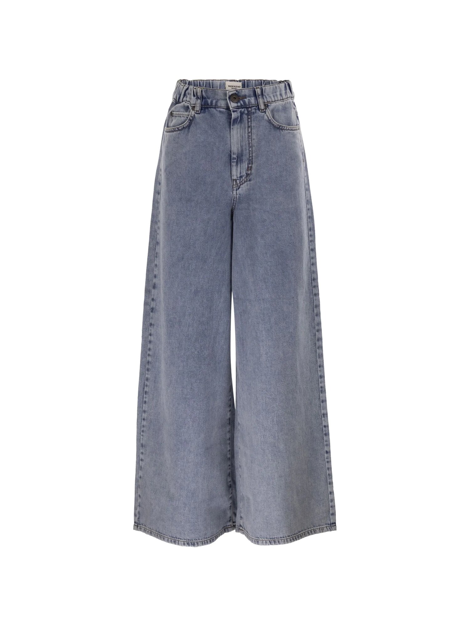 Джинсы Wide-leg light-wash jeans 