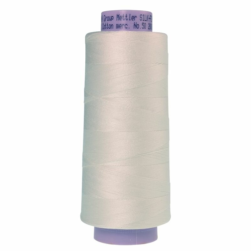 Нить для машинного квилтинга METTLER "Silk Finish", Cotton 50, 1829 м, цвет 3000, Candlewick