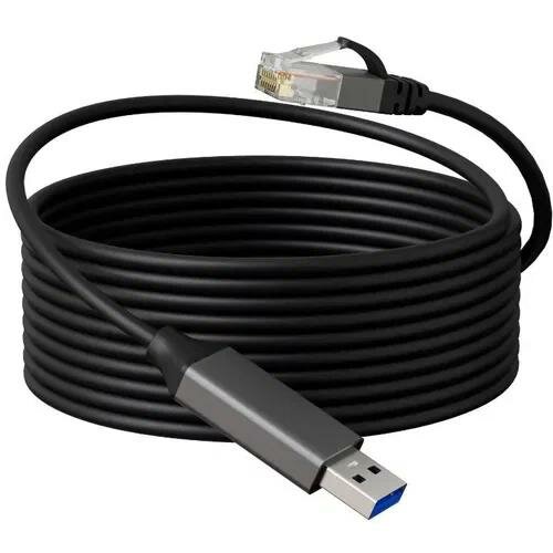 Кабель Buro USB A m – RJ-45 m, 2 м, черный (BU-USB-A-LAN1000-2M)