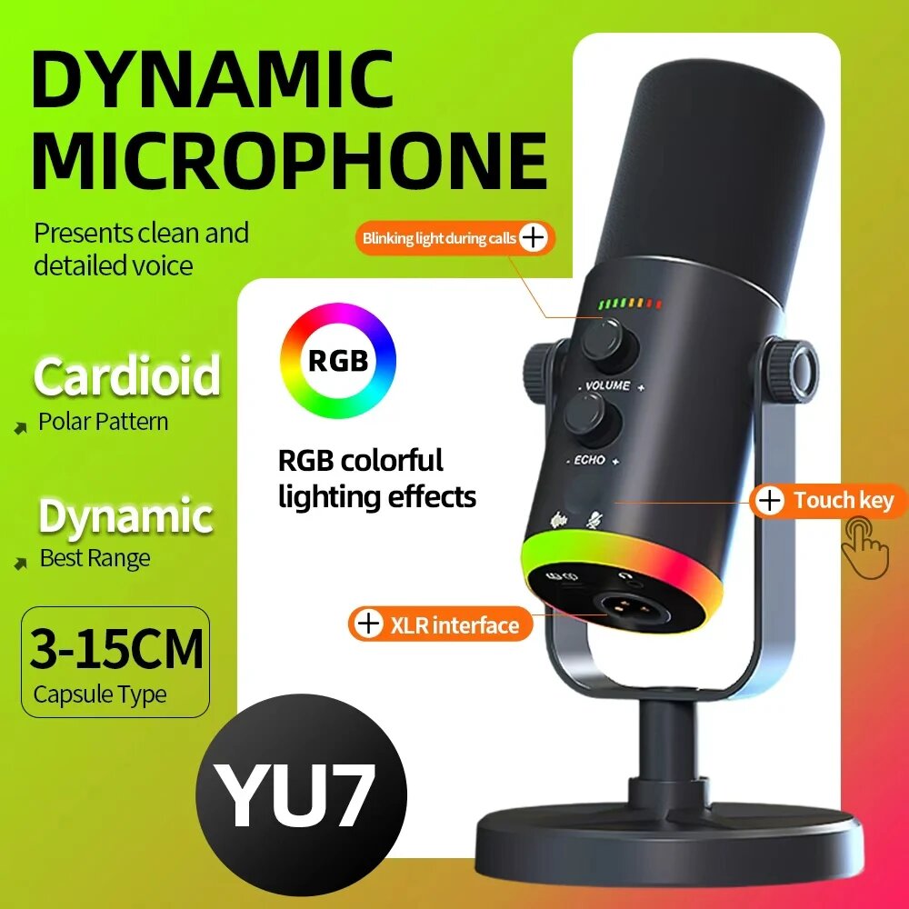 RGB USB-микрофон для стриминга