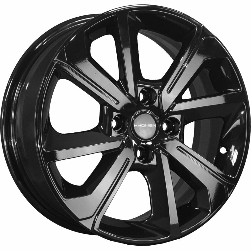 Литой колесный диск Khomen Wheels KHW1501 (Logan/Sandero/Xray) 6x15/4x100 ET40 D60,1 Black