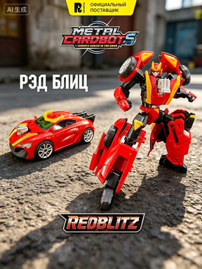 Интерактивная игрушка "Рэдблиц", программируемая, стреляет, свет, 22см