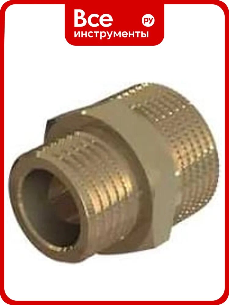 Ниппель ELSEN Metalit НН, 3/4", 3/4", латунь, равнопроходной EBF15.34