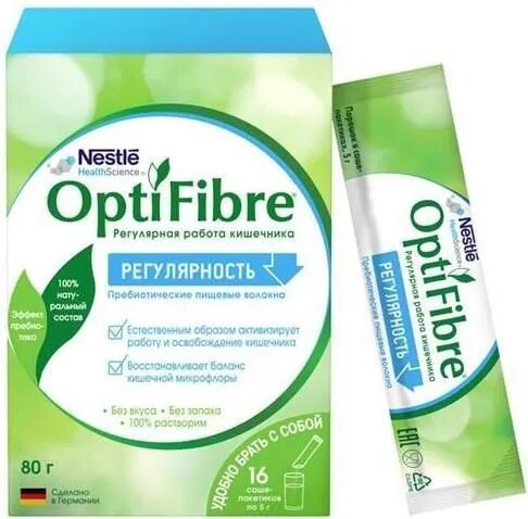 ОптиФайбер, порошок, саше 5 г, 16 шт