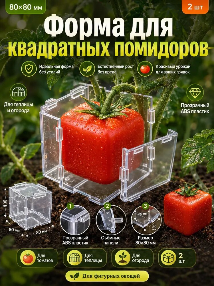 Форма для выращивания овощей4.5 х 4.9мм, ABS пластик, 2 шт