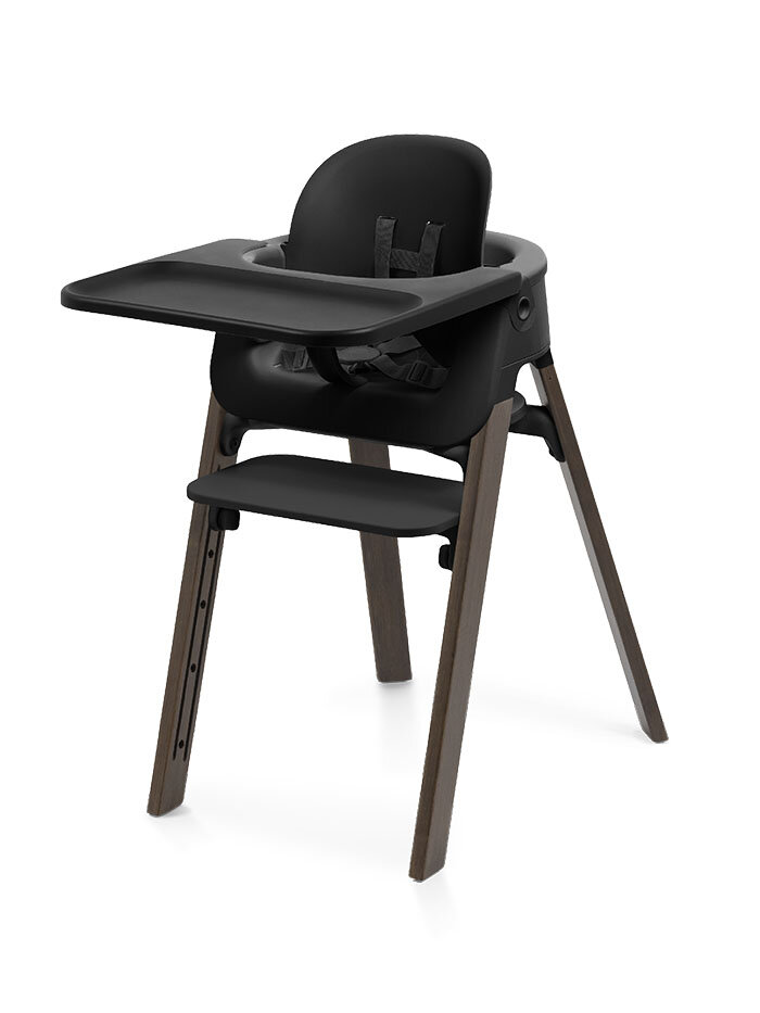 Стульчик Stokke Steps Черный/Коричневый (Black/Warm Brown) 692400
