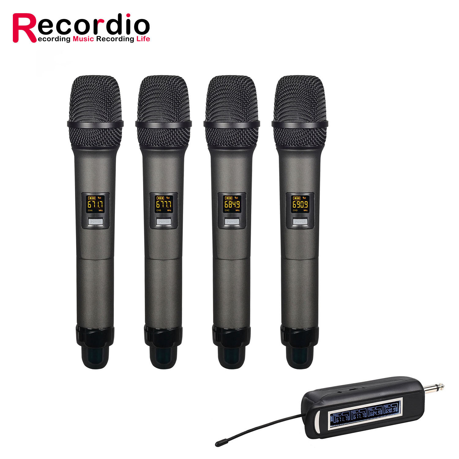 GAW-RM70 беспроводной микрофон для дома, сцены и улицы - 4-канальная система