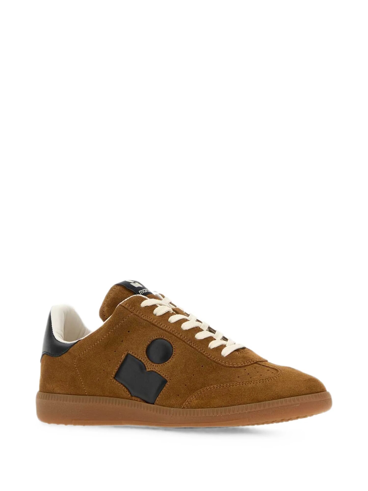 Кроссовки Isabel Marant Bryce logo-patch sneakers, размер 38, коричневый/серый/оранжевый — фото 1