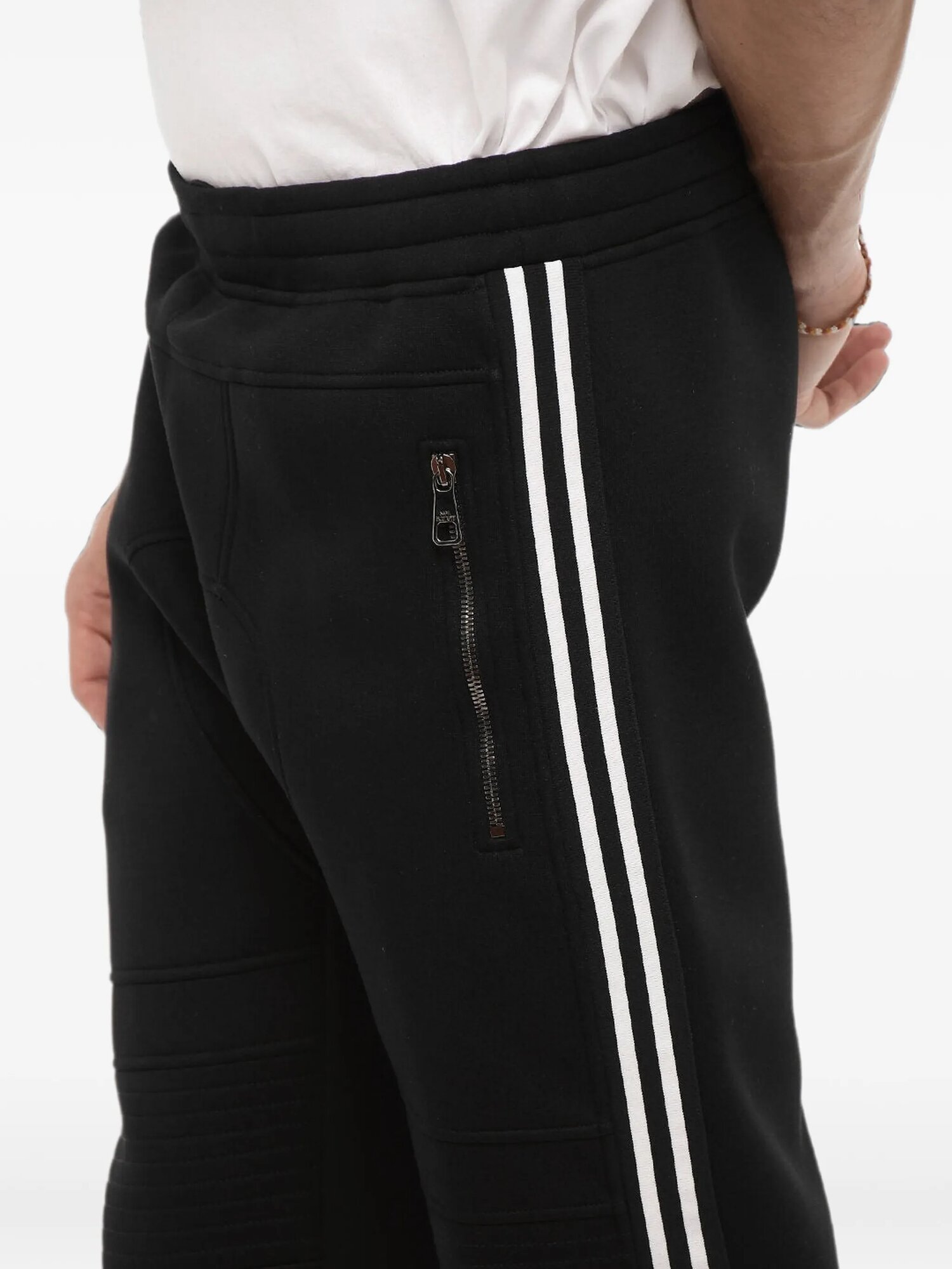 Брюки Neil Barrett Biker-style side-stripe track pants, размер 52 — фото 1