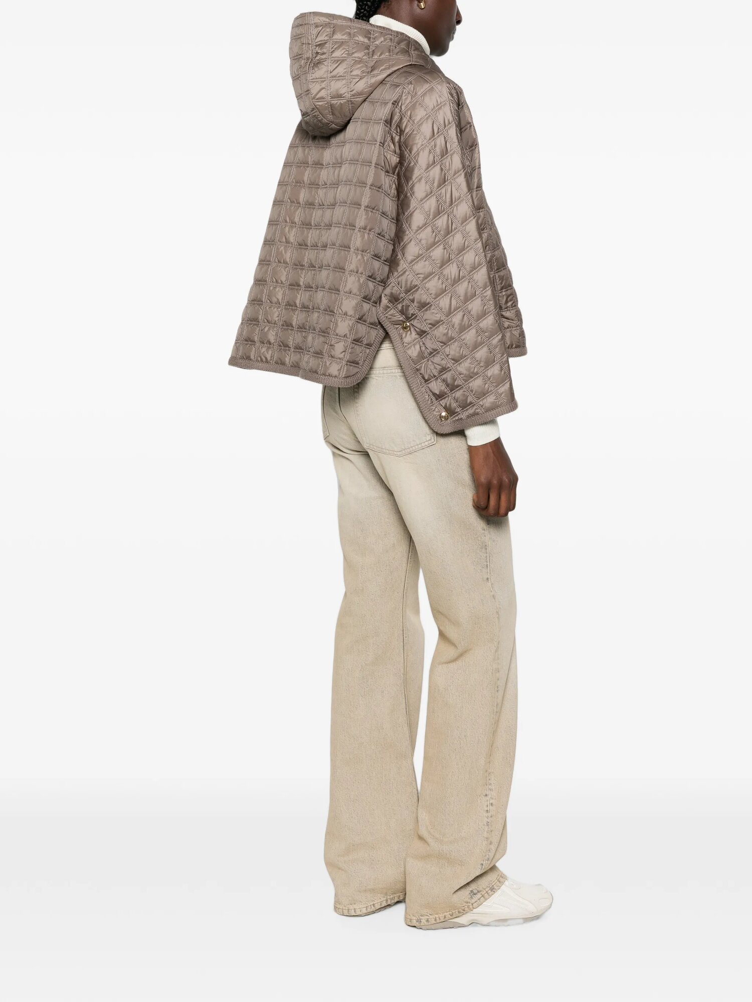 Накидка Moncler Quilted hooded cape, размер OneSize — фото 1
