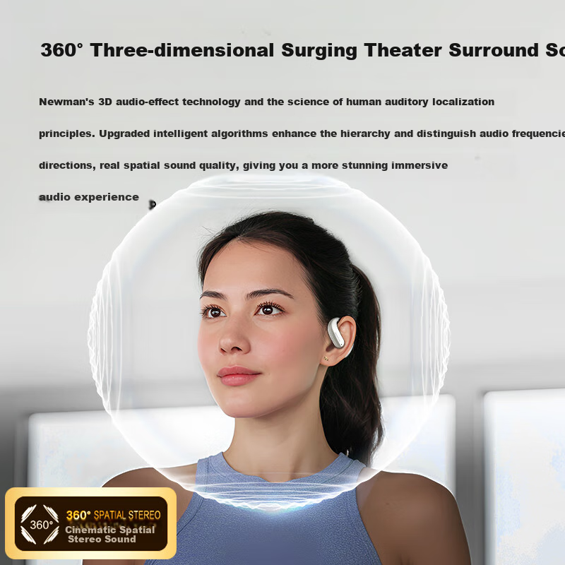Newmine A60 костная проводимость Bluetooth наушники с заушной дужкой Открытый беспроводной для спорта и бега Долгий