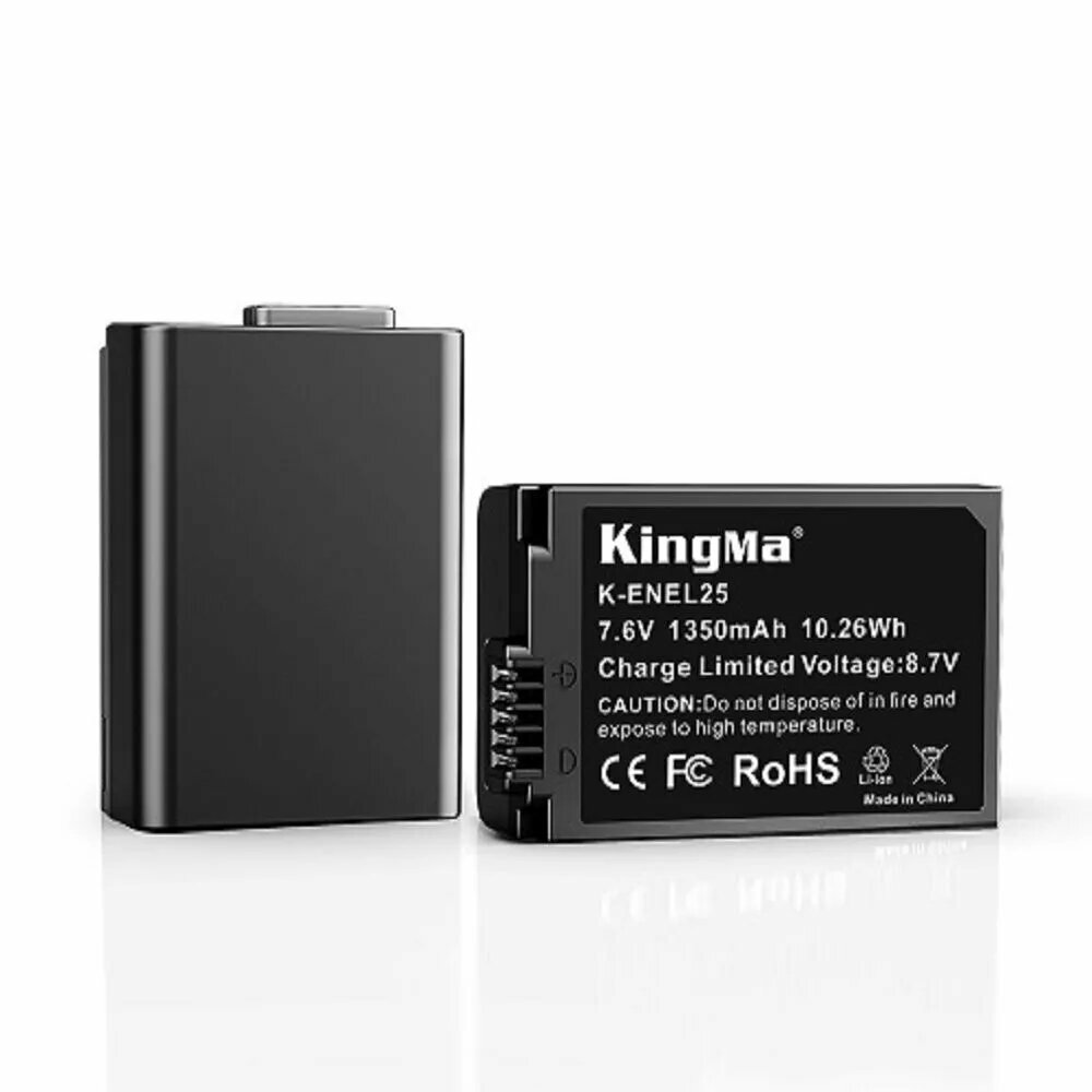 Аккумулятор для Nikon Z30, Z50, Z fc / KingMa EN-EL25 (1350mAh) + защитный кейс