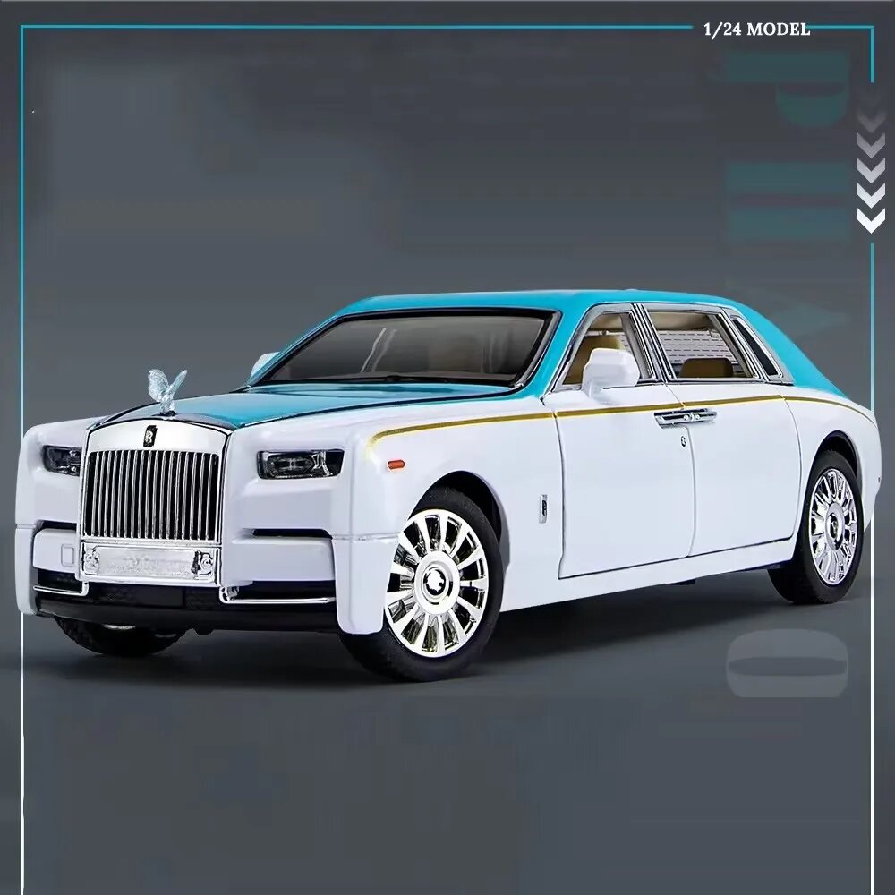 Модель автомобиля Makeda Rolls Royce Phantom 1:24 Белый, Blue