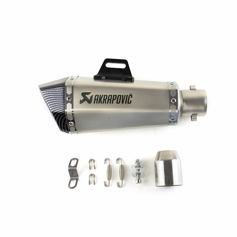 Глушитель на мотоцикл акрапович Akrapovic Gasoline длиной 345 мм для мотоцикла длина 345 мм