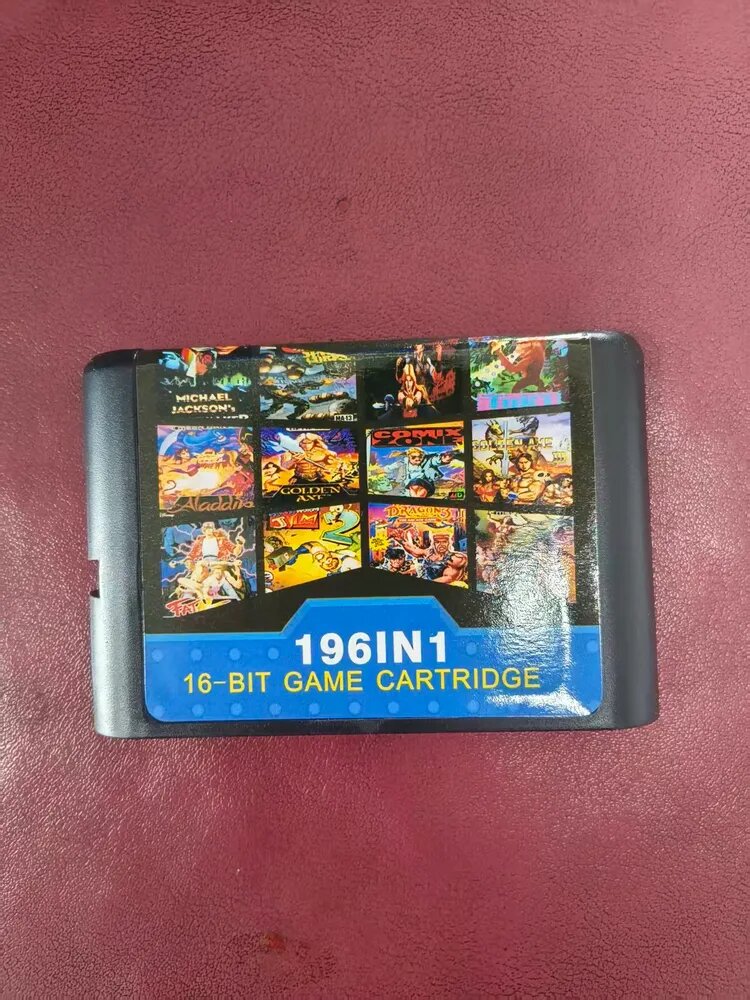 Картридж для 16 bit сборник 196 игры (без коробки)