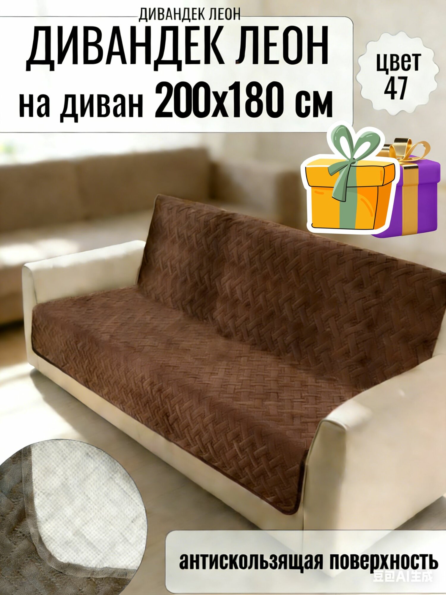 Чехол на мебель для дивана, 200 см х 180см