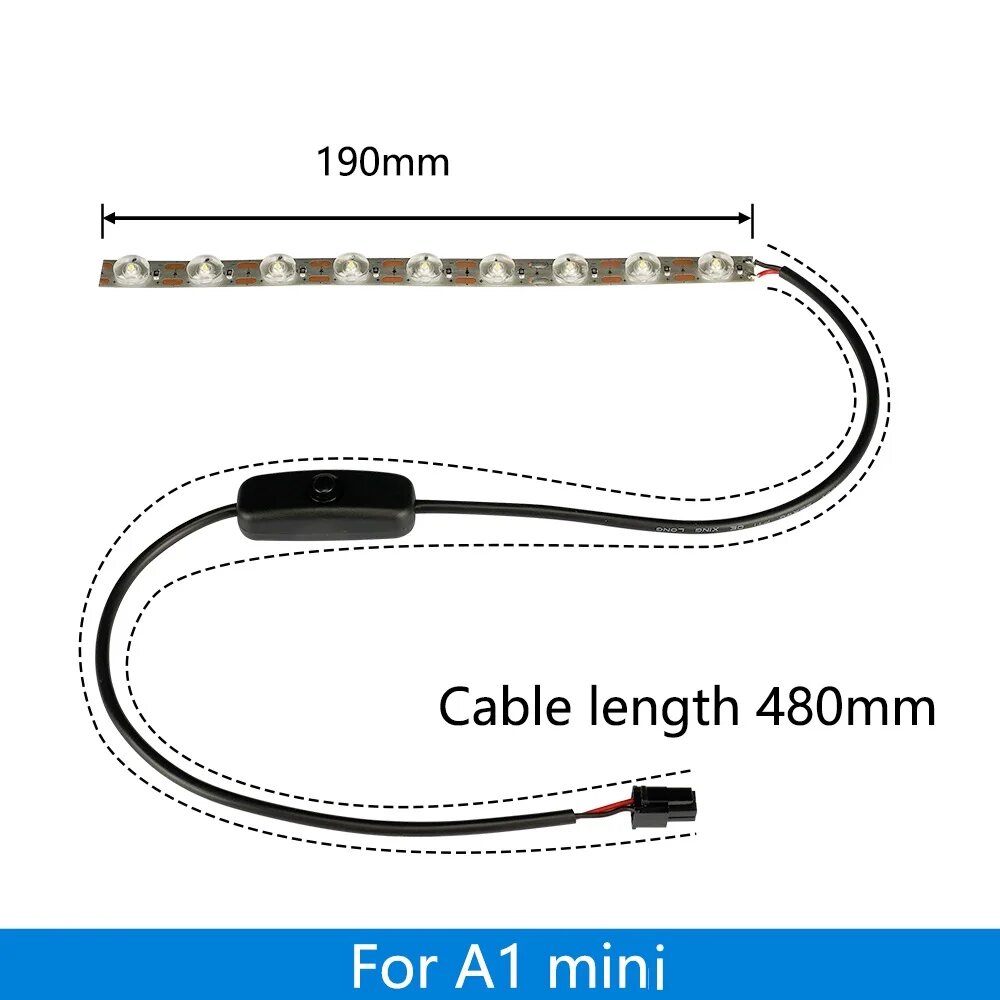 Светодиодная лента для 3D-принтера Bambu Lab A1/A1 MINI 1.5 м For Bambulab A1 mini