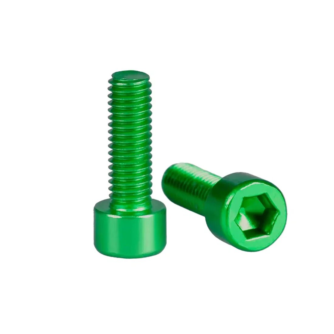 10 шт. алюминиевых винтов M3 M4 с шестигранной головкой M3x10mm, Зеленый, Green