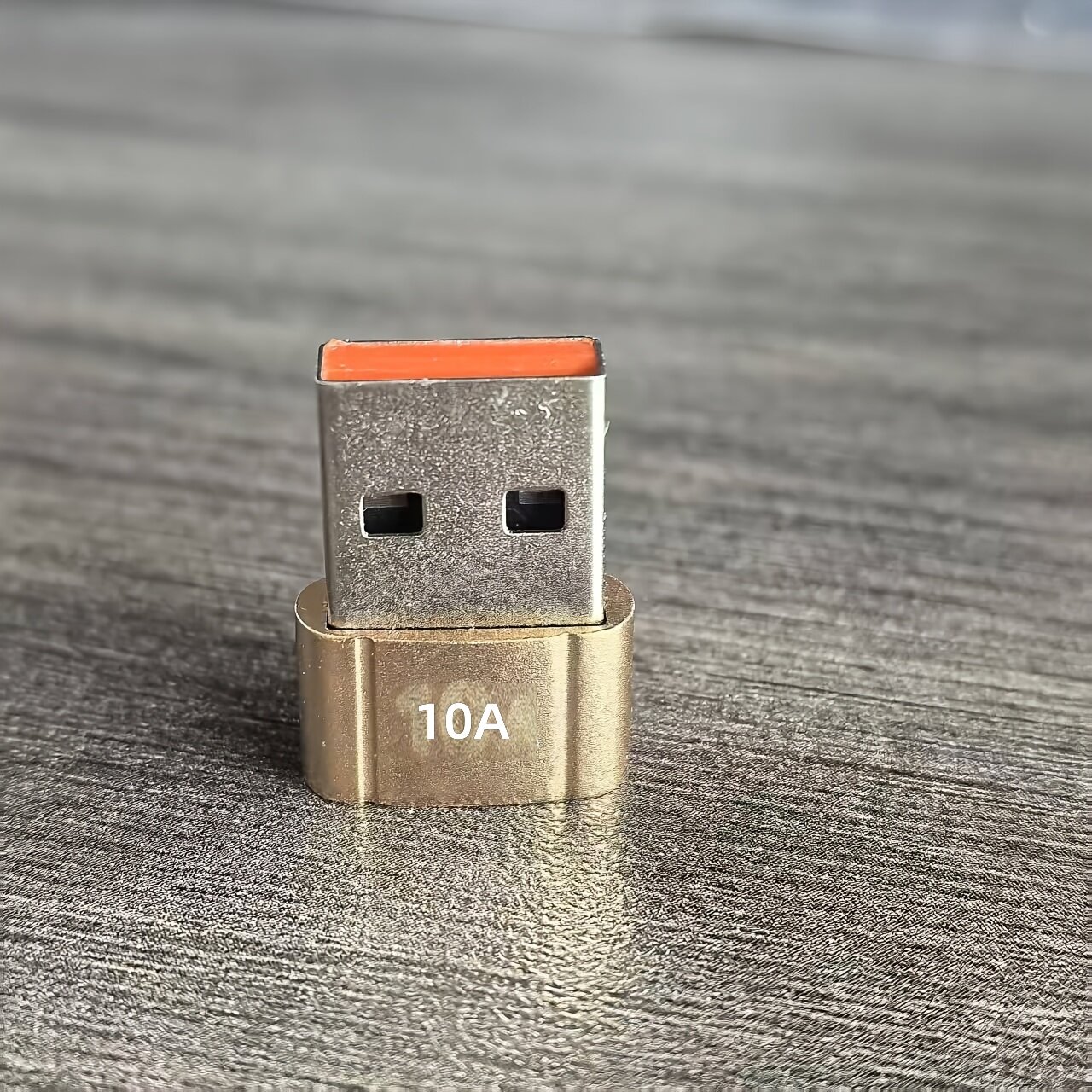 Адаптер Type-C на USB, 10A, Plug and Play, цвет золотой