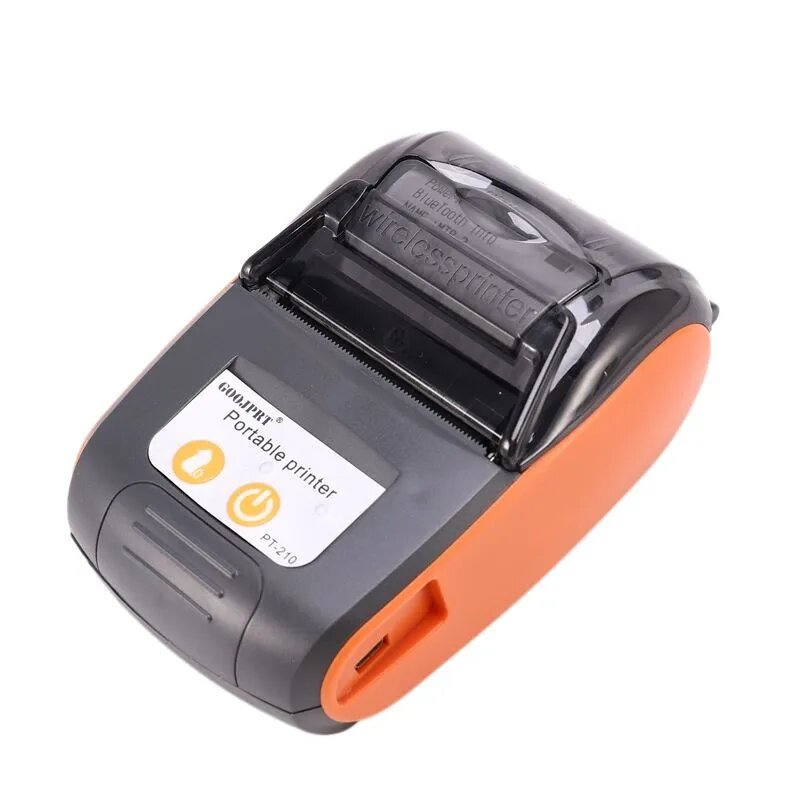 (O D M F) Pt210 58 мм Bluetooth термопринтер портативная беспроводная чековая машина совместим с Android Ios Европейская вилка