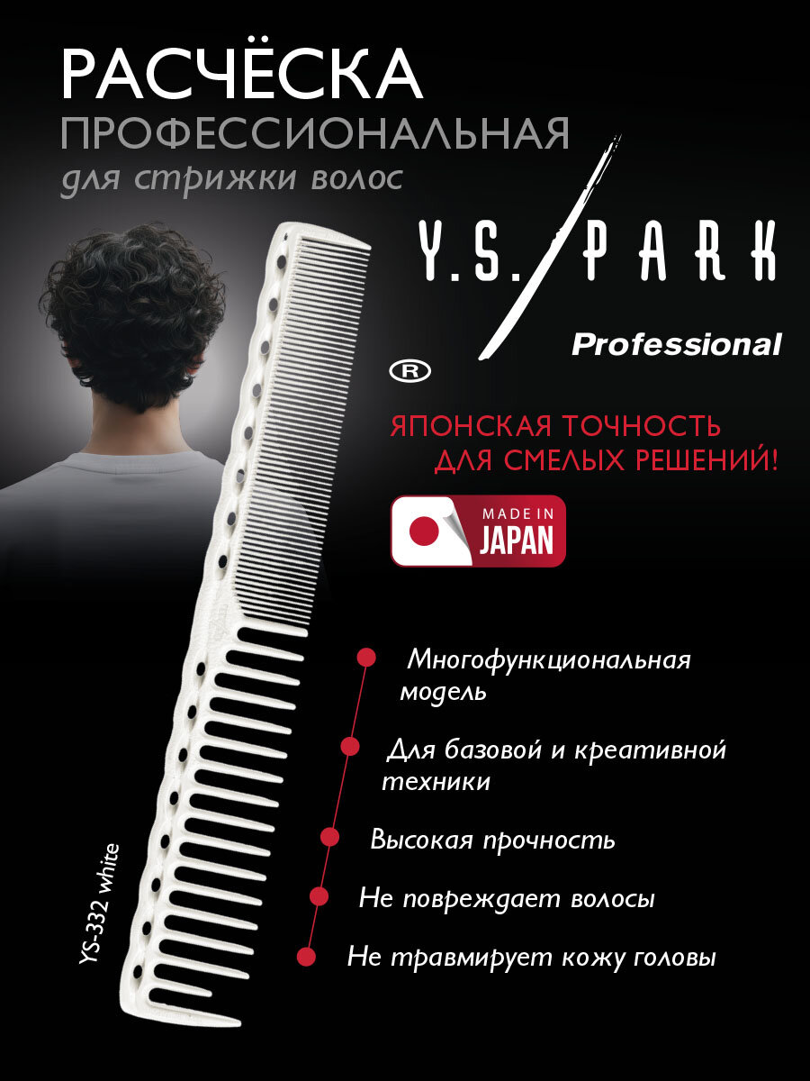 Расческа для стрижки многофункц. комбин.18,5 см