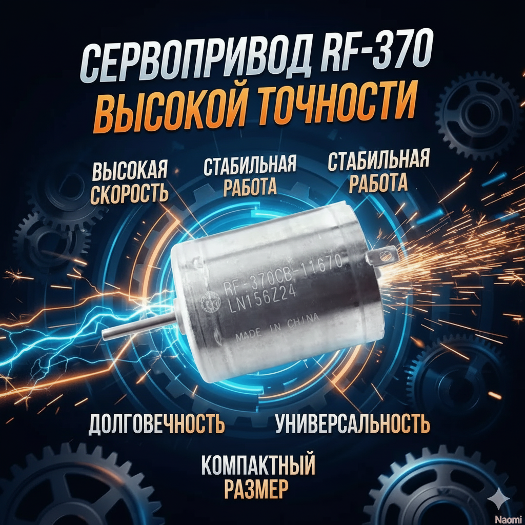 Миниатюрный двигатель постоянного тока MABUCHI RF-370CB-11670, 12-24В, 6000 об/мин