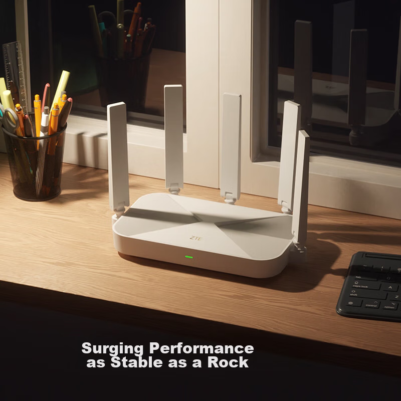 ZTE Xuntian AX3000 Full-Featured WiFi 6 Gigabit Wireless Router, Self-Developed Dual-Core Main Chip, 5G Dual-Band Wall-Penetrating Router, Mesh 3000M Wireless Speed