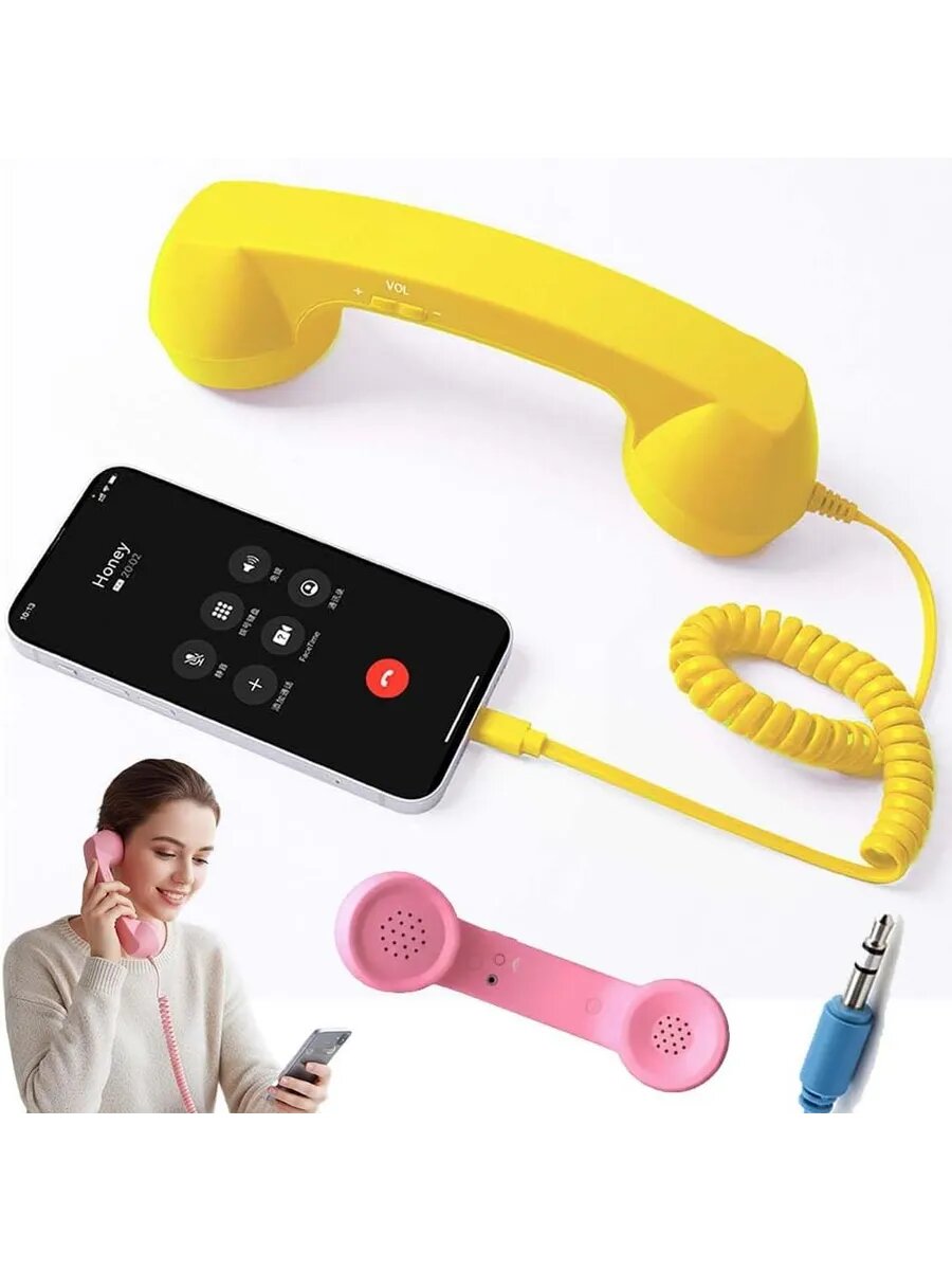 3.5 mm Трубка для смартфона в проводном стационарном стиле