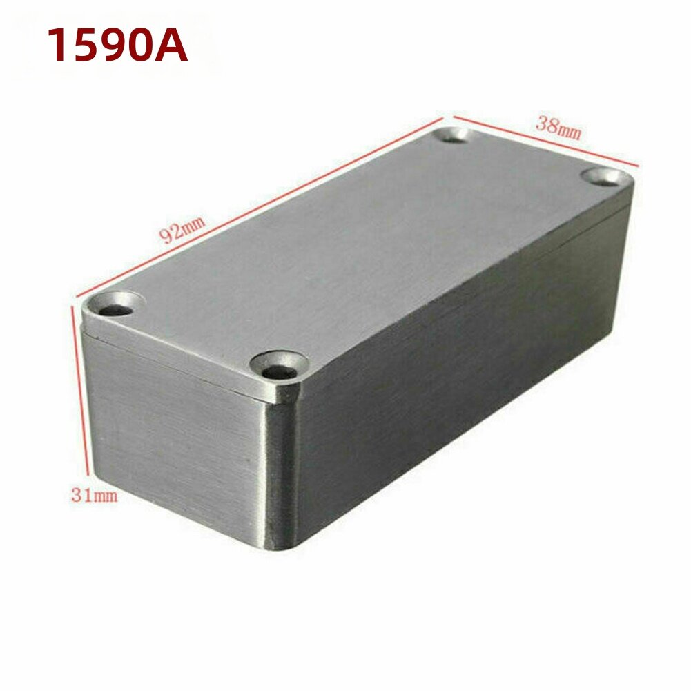 Алюминиевый литой корпус 1590A, 92x38x31 мм, серебристый, IP54, с винтами