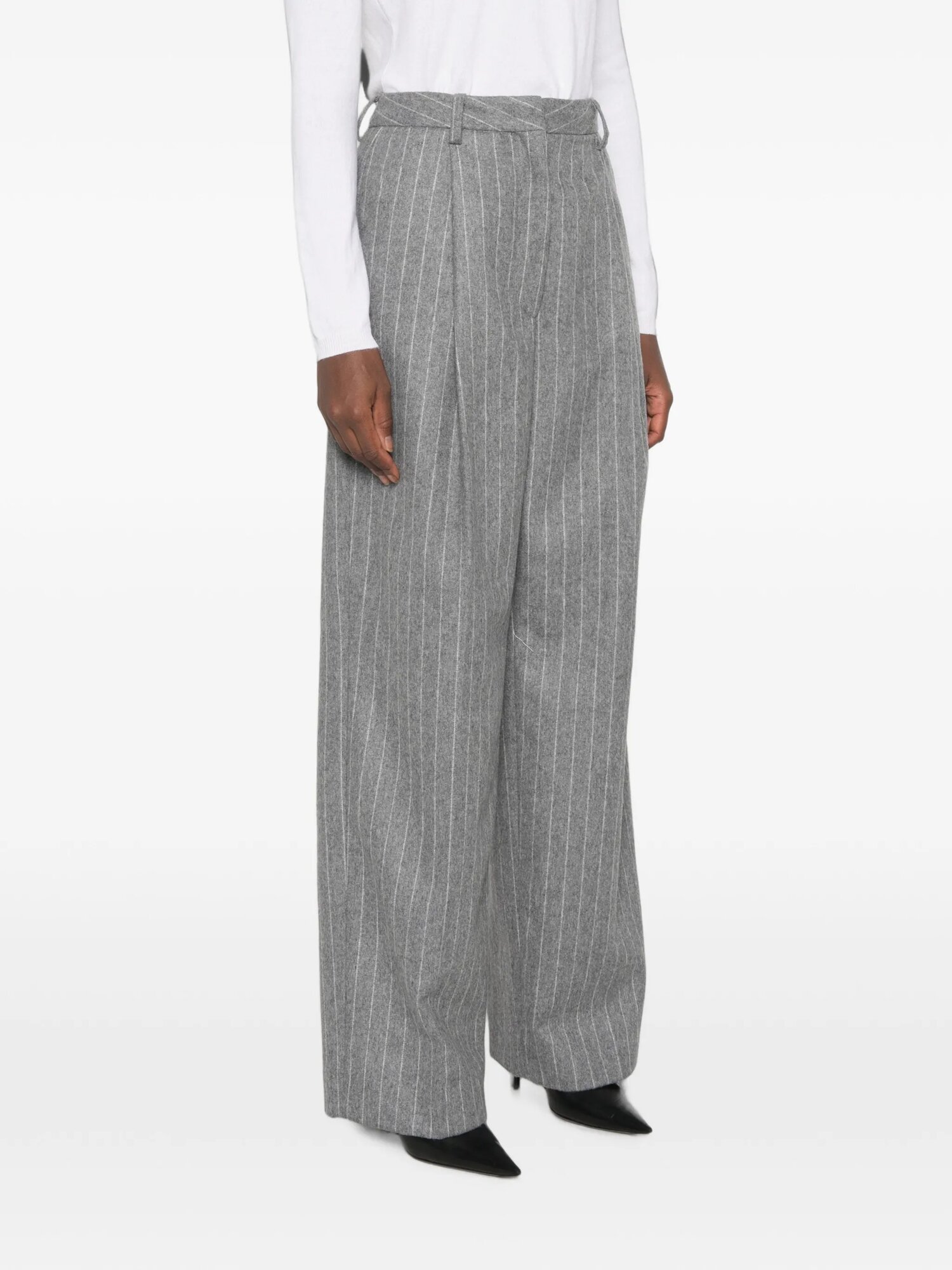 Брюки TheLatest E-Axel pinstripe-pattern tailored trousers, размер 40 — фото 1