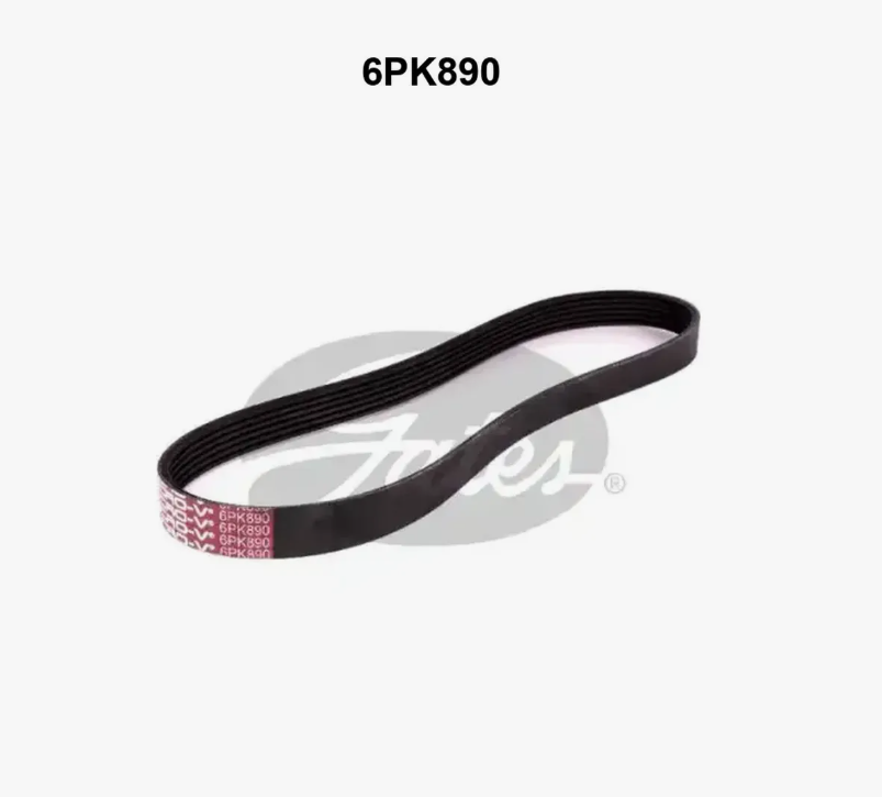6PK890 GATES Ремень приводной для авто Toyota Yaris (10-) 1.33 VVT-i